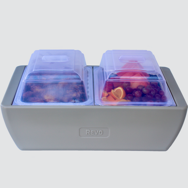 REVO Dubler Cooler | Greige Mist | Beverage Tub and Cold Food Display ...